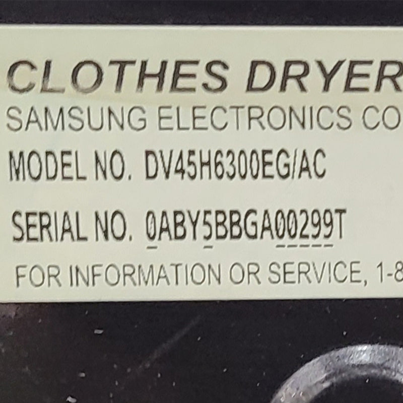 Used Samsung Electric Dryer Model No. DV45H6300EG/AC